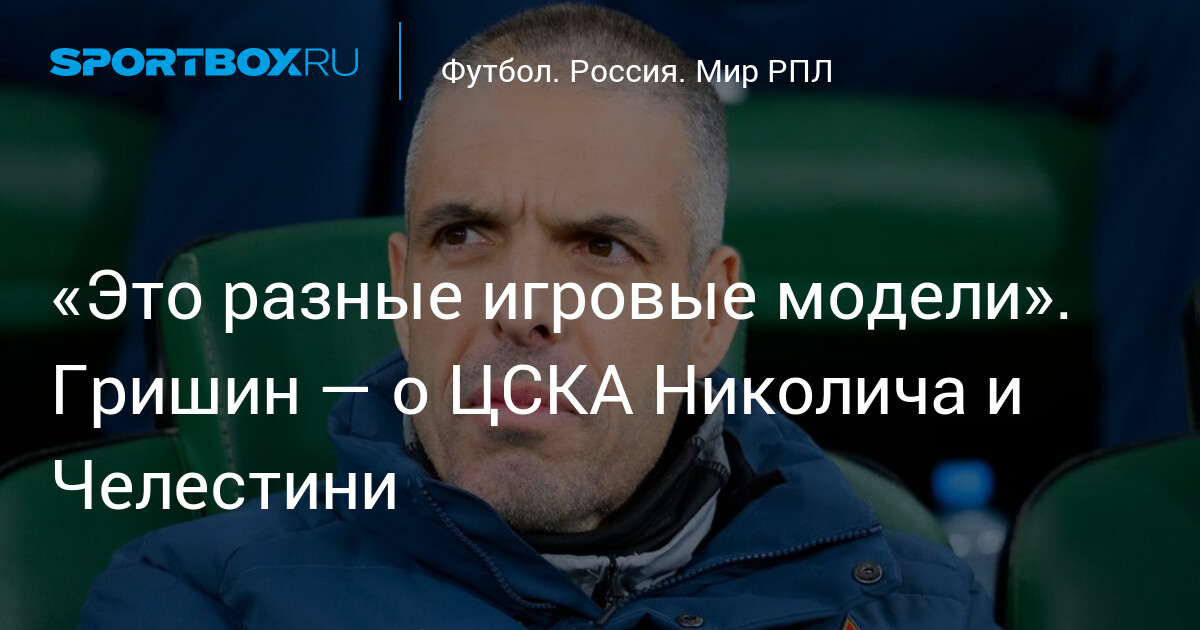 «Это разные игровые модели». Гришин — о ЦСКА Николича и Челестини